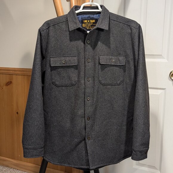 Line Of Trade | Jackets & Coats | Wool Cpo Jacket Gray Xl | Poshmark